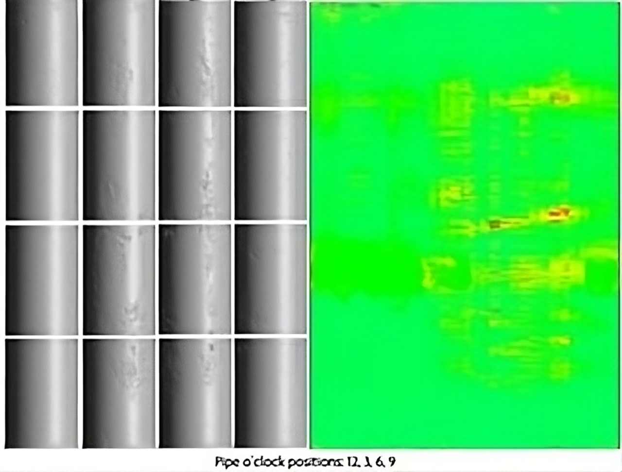 Fig 2 Colour Map Display Of A Pipe Joint Inspected By A RFT Tool - PICA ...